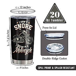 Motorcycle Gifts for Men/Women, Best Gifts for Motorcycle Riders, Father’s Day Motorcycle Gifts for Dad/Husband, Motorcycle Lovers Gift Ideas, Motorcycle Biker/Racer/Driver Gift Tumbler 20OZ 1Pc