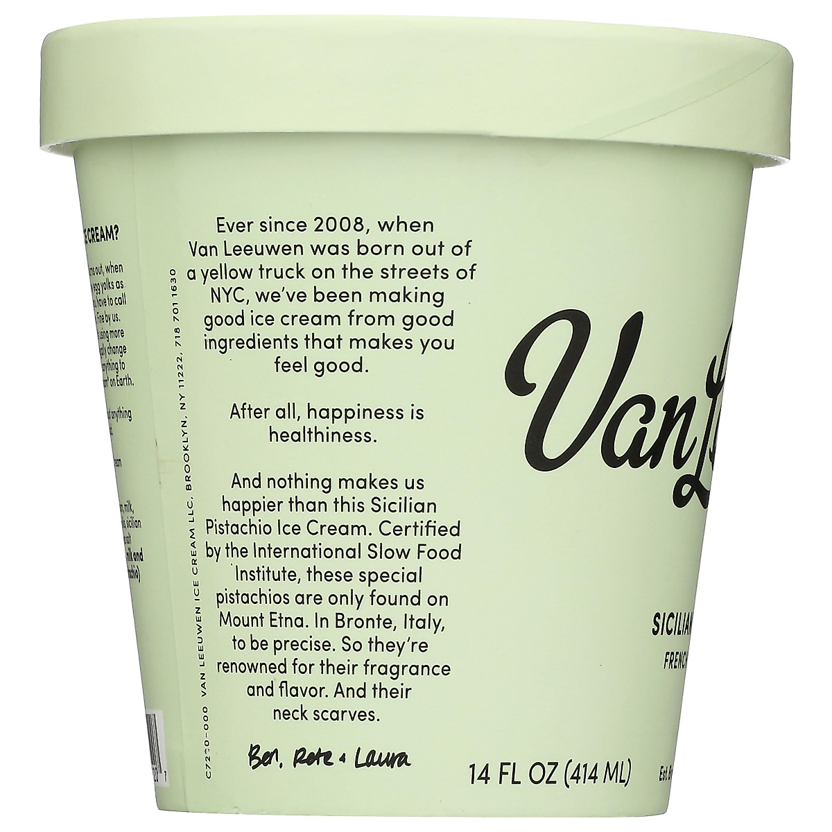 VAN LEEUWEN Pistachio Ice Cream, 14 FZ
