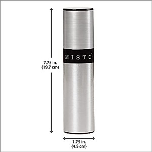 Misto Brushed Aluminum Oil Sprayer, Silver
