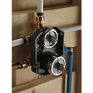 Delta Faucet R22000 MultiChoice Universal Valve 3-Setting 6-Setting Custom Shower Integrated Diverter Rough, Custom Shower Valve Kit, Delta Shower Trim Kit, Brass Construction, R22000