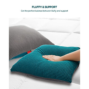 Comfytemp Heated Pillow for Lumbar Support, FSA HSA Eligible Electric Pillow for Back Pain, Flannel USB Heating Pillow for Period Cramp, Abdomen, Neck, Leg, Birthday Gifts for Women/Men-17.7" x 17.7"