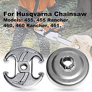 Mtanlo 3/8 Clutch Drum Rim Sprocket Cover Bearing Kit for Husqvarna 455 460 Rancher 461 Chainsaw Replacement Parts 537291602