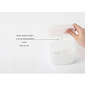 Sprigold home transparent cotton pads/swabs large capacity storage box with PP(polypropylene) material, easy to use and take,beautiful design, muti-purpose, moisture-proof and dust-proof (Home)