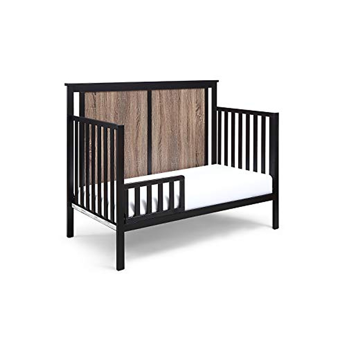 Suite Bebe Connelly 4 in 1 Convertible Crib in Black with Vintage Walnut
