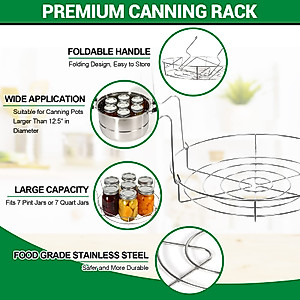 Canning Supplies Starter Kit, All-in-one Canning Kit with Rack, Home Canning Set Canning Accessories Canning Equipment and Supplies for Beginners and Enthusiasts