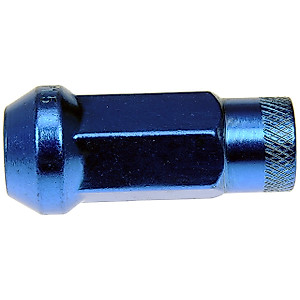 Dorman 713-385D Blue Open End Knurled Wheel Nuts Compatible with Select Models, 20 Pack