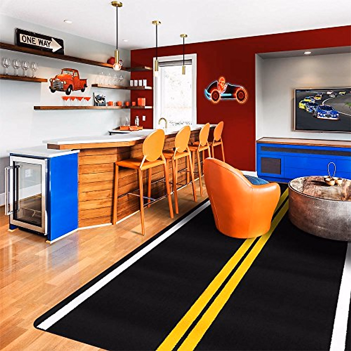 House, Home and More Street Rug - Skid-Resistant Indoor Area Rug - 5 Feet X 8 Feet