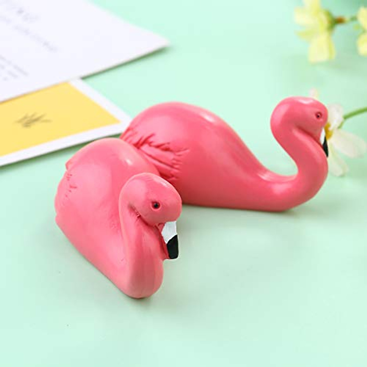 KESYOO 2pcs Adhesive Wall Hooks Wall Mounted Coat Hooks Decorative Flamingo Hooks for Hanging Coat Towel Keys Bags Hat