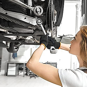 Jetech 21mm Ratcheting Combination Wrench, Industrial Grade Gear Spanner with 12-Point Design, 72-Tooth Ratchet, Made with Forged and Heat-Treated Cr-V Steel in Chrome Plating, Metric