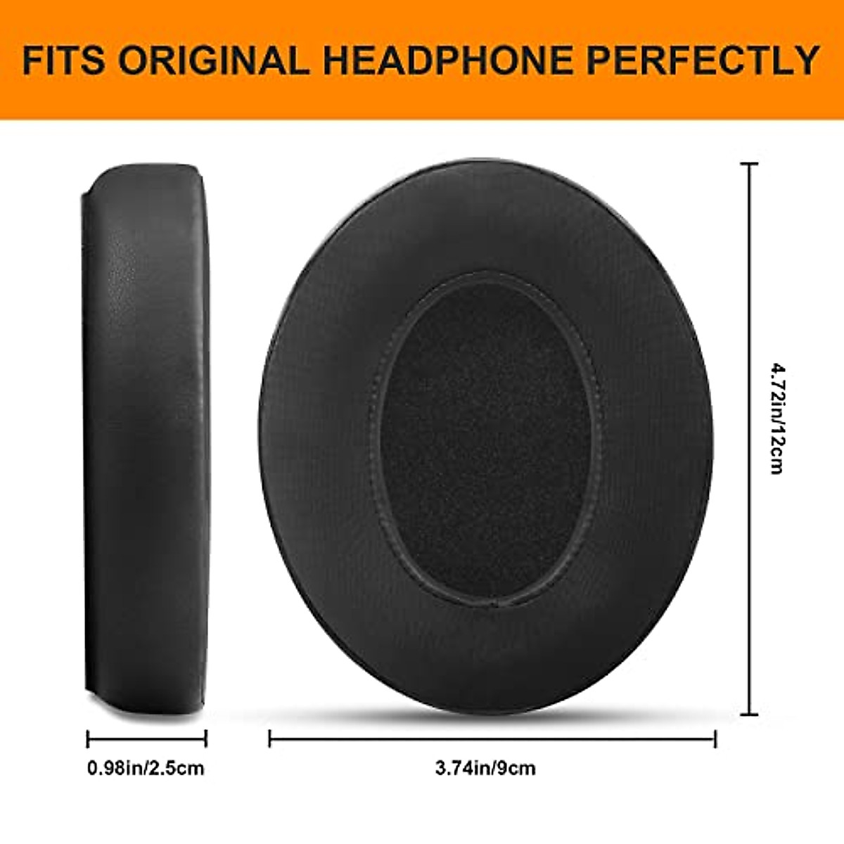 Gvoears Replacement Earpads Cushions for Sennheiser HD598/HD598 Cs/HD598 SE/HD598 SR/HD558/HD599/HD569/HD579/HD515/HD555/HD560s/HD518 Headphones Ear Pads, Cooling-Gel Fabric