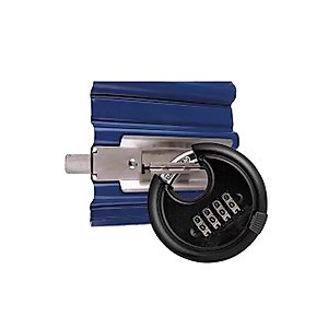 WULALACK 70mm Combination Discus Lock， Disc Padlock Combination for Garage, Outdoor Fence, Shed, Storage Unit, Trailer, 1 Pack