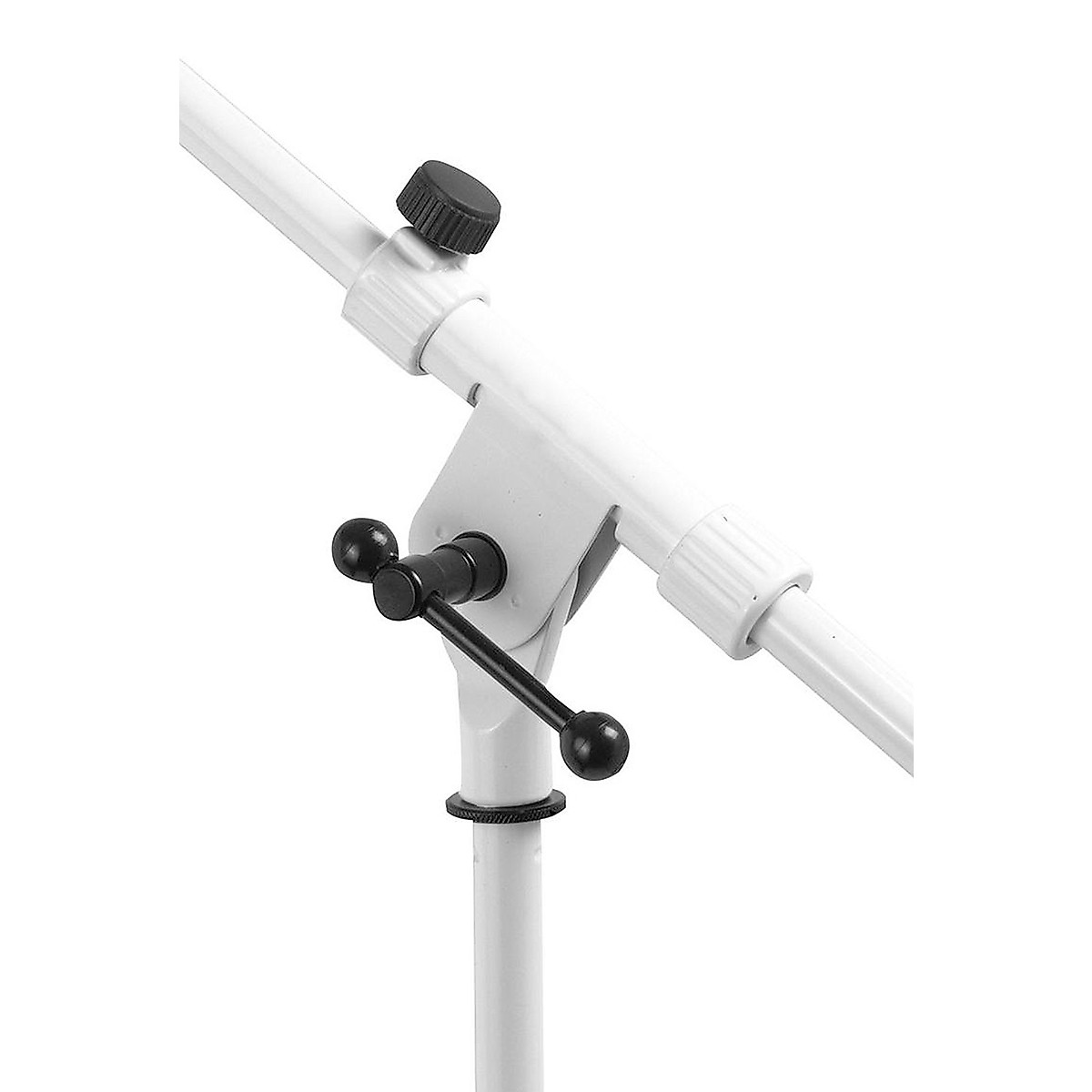On-Stage MS7801W Telescoping Microphone Boom Stand, White