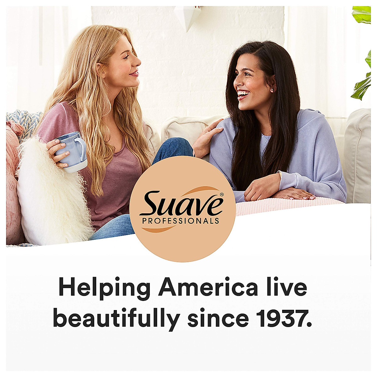 Suave Professionals Smoothing Conditioner for Frizz Control Ultra Sleek and Smooth Deep with Vitamin E for Hair 28 oz