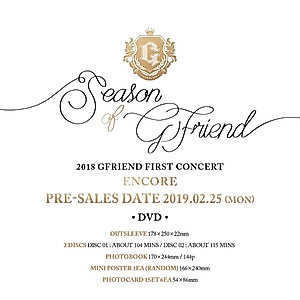 Source Music GFRIEND - 2018 GFRIEND First Concert Season of GFRIEND Encore DVD 2DVD+Photobook+On Pack Poster+6Photocard+Double Side Extra Photocards Set