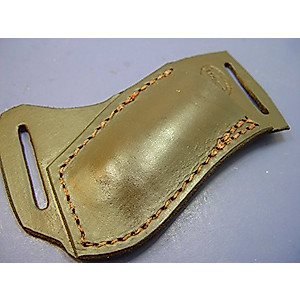 Custom Leather Left Hand Cross Draw Pocket Knife Sheath for a Buck 110 OR 112