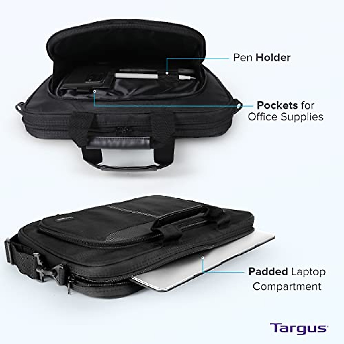 Targus Intellect Slipcase for 15.6-Inch Laptops and Tablets, Black (TBT240US)