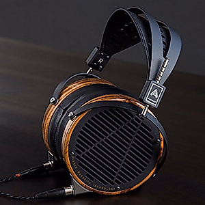 Audeze LCD-3 Over Ear Open Back Headphone Zebrano Wood Rings with New Suspension Headband