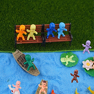 YAXINRUI 200PCS Mini Plastic Babies, 1'' Mini Babies Tiny Baby Figurines King Cake Babies Little Plastic Babies for Ice Cube Game My Water Broke Games Baby Shower(10 Colors)