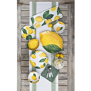 TarHong Lemon Fresh Pure Melamine Salad Plate, 8.5", Set of 6
