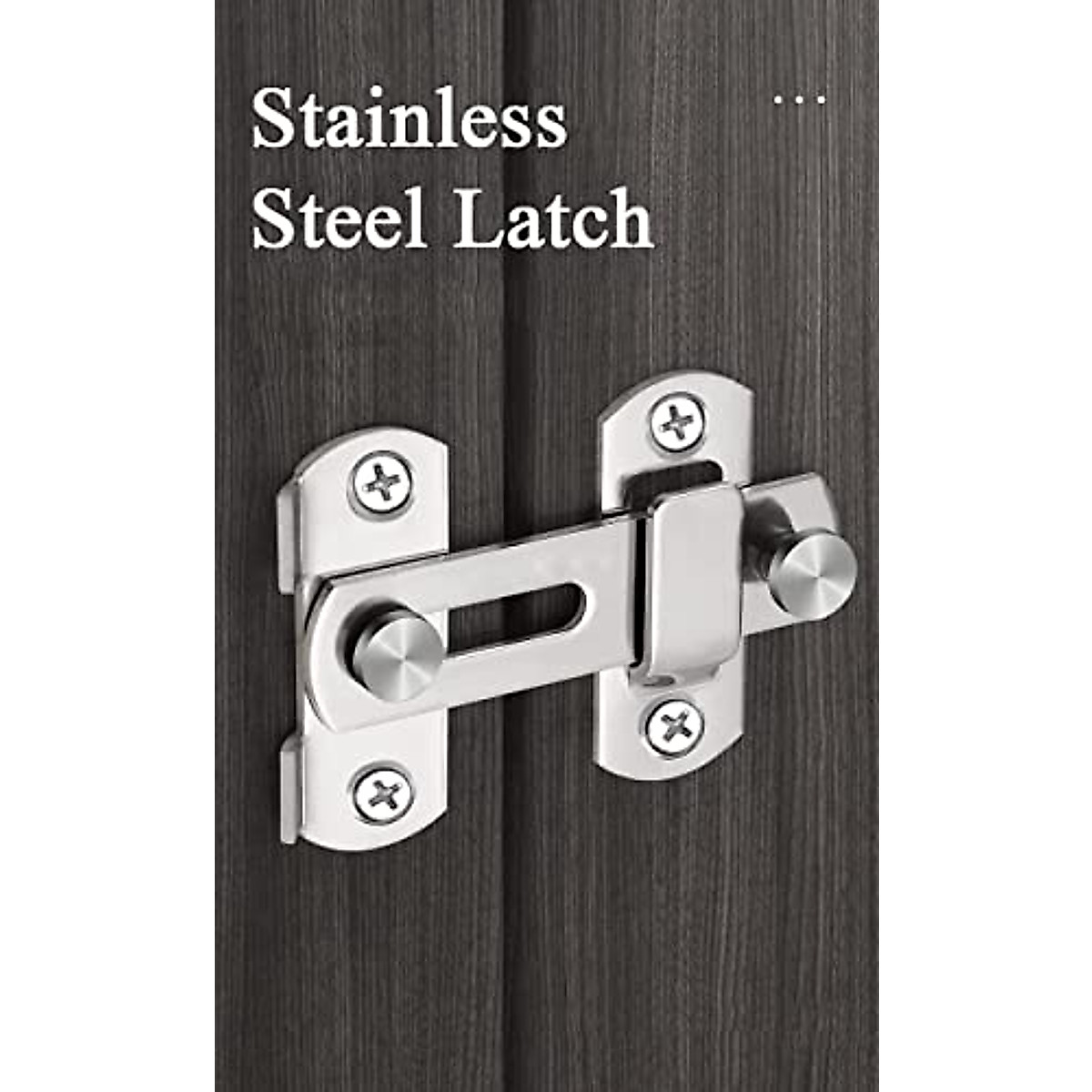 Combi Bolt Door Lock ，Sliding Door Lock ， Sliding Bolt Door Locks Padlock, Stainless Steel Door Latch, 90 Degree Door Buckle for Cabinet, Bar, Closet, (Size:49mm) (Size : 70mm) ( Size : 70mm ( Size :