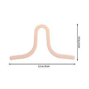 EXCEART Anti- Fog Nose Bridge Pads Strip Self- Adhesive Face Inner Support Frame Eyeglasses Nose Pads Plastic Seal Nose Cushion Holder Eyeglasses Strip