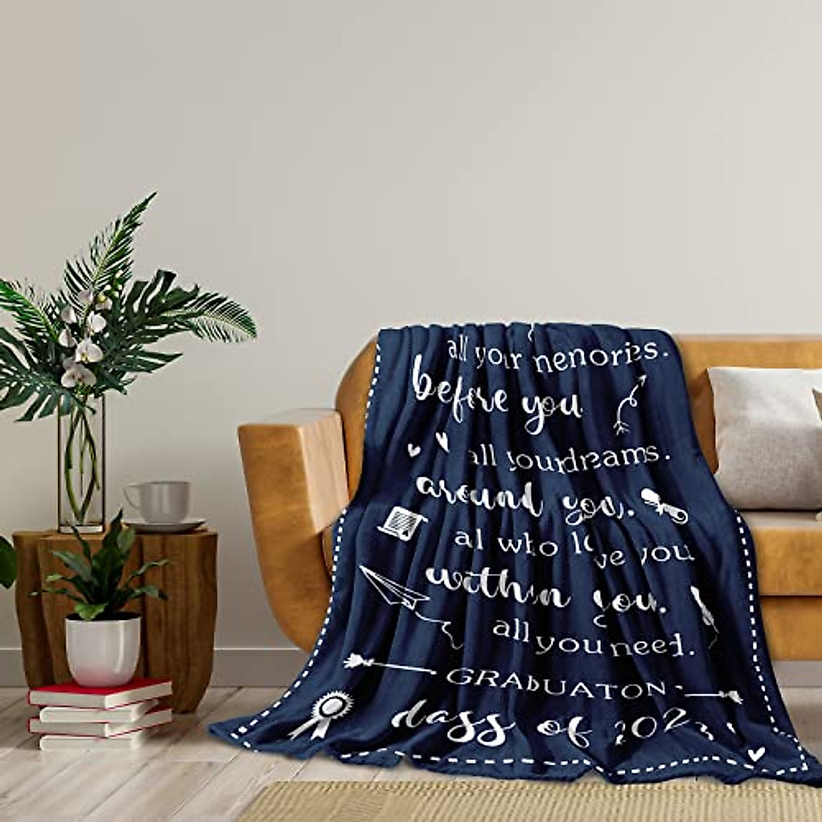 Graduation Gifts - Graduation Gifts for Her 2023 - Graduation Gifts for Him 2023-2023 Graduation Gifts - PHD Graduation Gifts - College/Masters Degree Graduation Gifts for Her - Blanket 60X50in