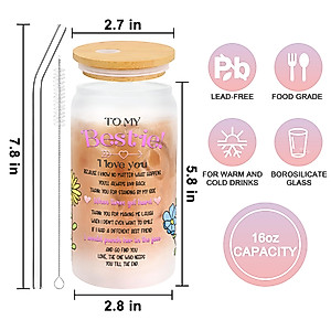 JTENGTOP Best Friend Bestie Birthday Gifts for Women, Friendship Gifts for Best Friend Woman, Christmas Mothers Day Valentines Day Bestie Best Friends Ideas Gifts Basket Set of 5