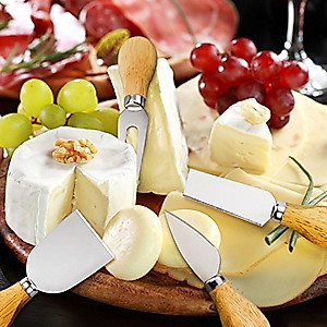 8 Cheese Knives Set-2 Cheese Mini Knife, 2 Cheese Butter Knife, 2 Cheese Spatula & 2 Cheese Fork