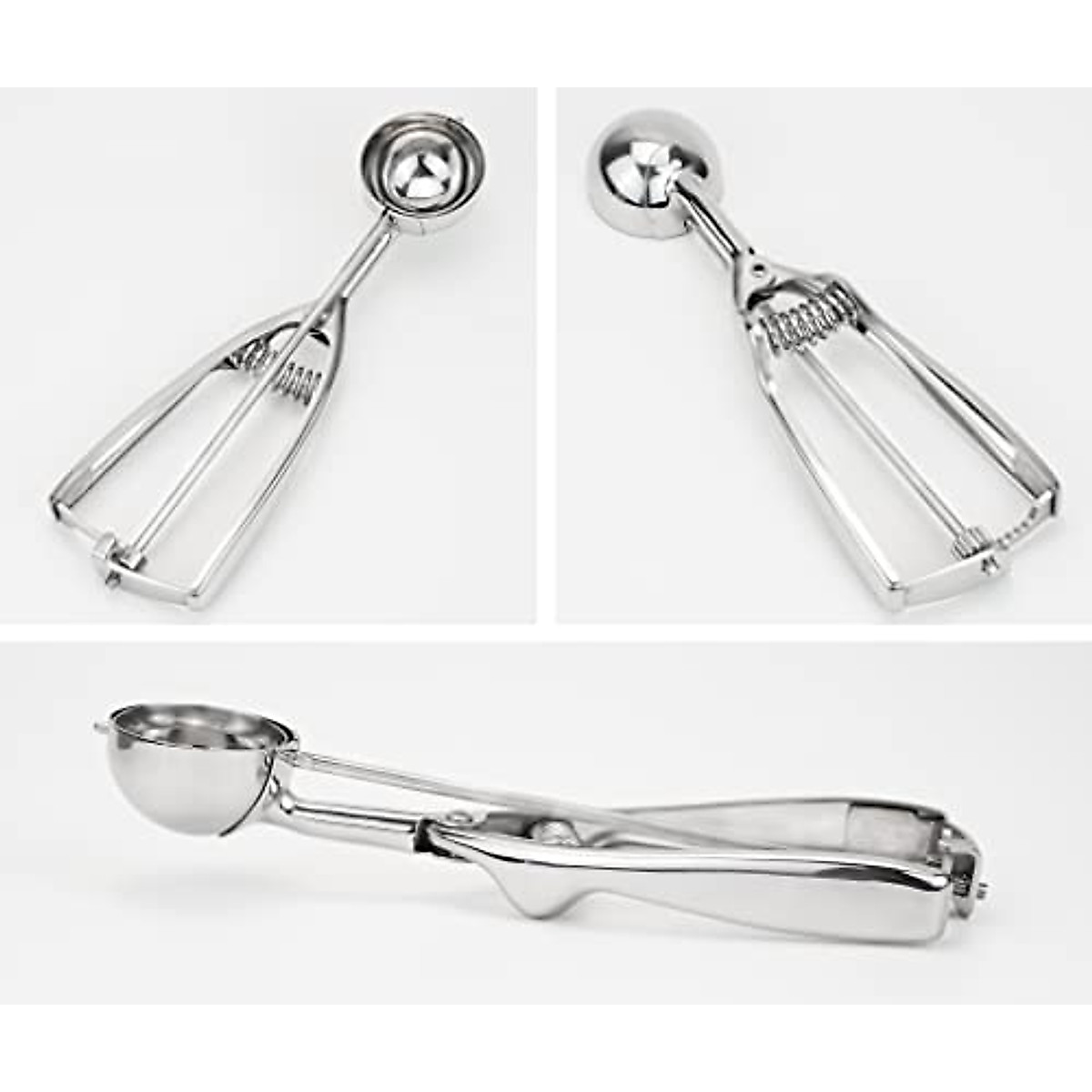 Solula Professional 18/8 Stainless Steel Medium Cookie Scoop, Size 40