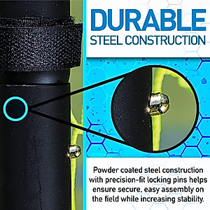 Franklin Sports Soccer Rebound Net - Training Soccer Net - Perfect for Backyard Soccer Practice - Portable 6'x4' Net with Steel Frame - Black