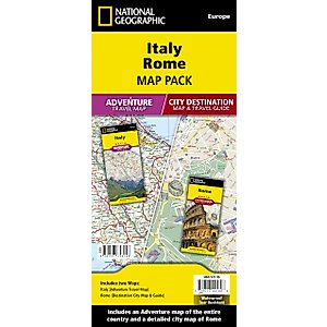 Italy, Rome [Map Pack Bundle] (National Geographic Adventure Map)