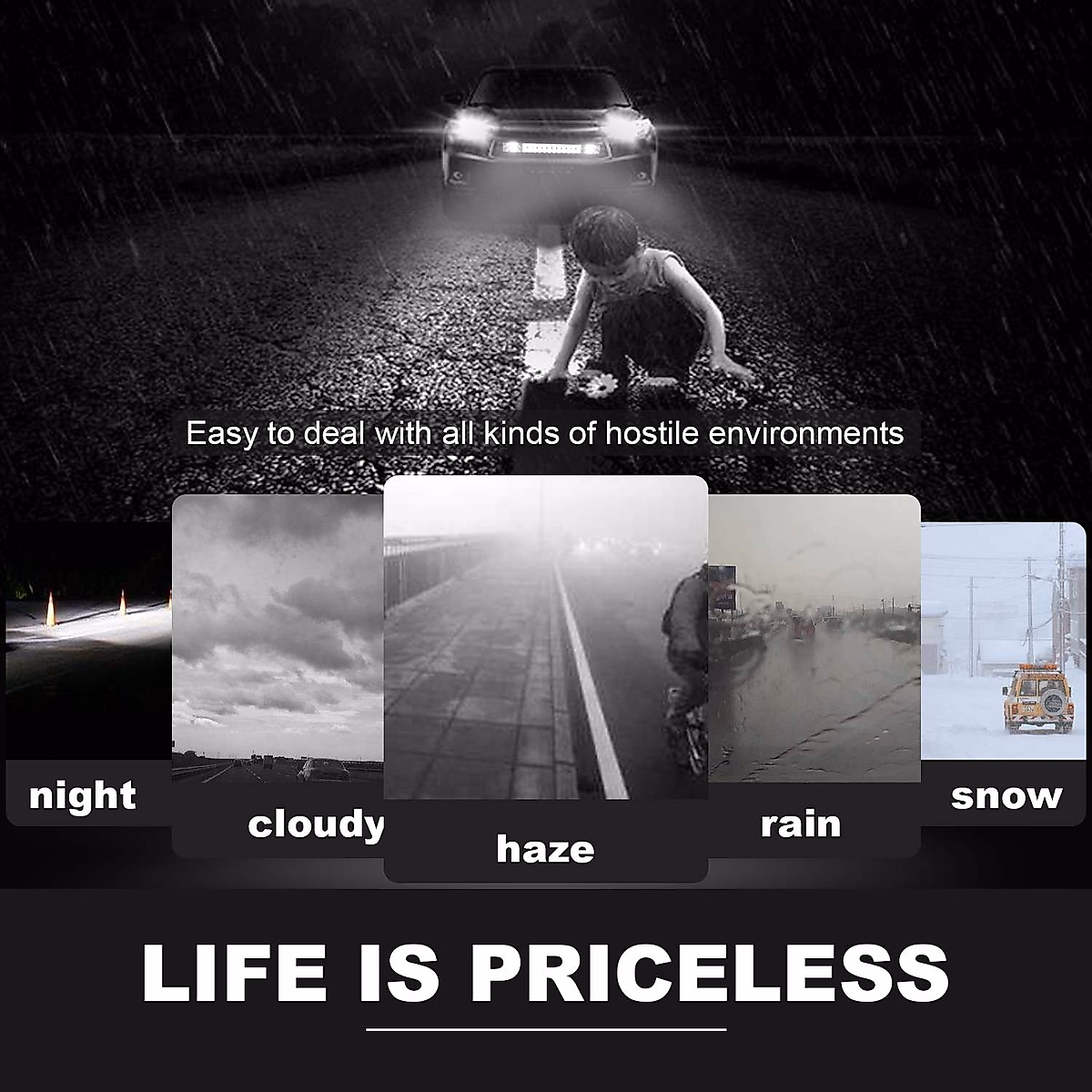 DOT 22Inch Triple Row 450W LED Light Bar+2PCS 4Inch Led Fog Cube Pods+Wiring Kit for Driving Lamps Marine Boat Ram Polaris Honda Can Am Defender Dodge GMC UTV ATV Frontier Commander Tractor 4 Wheeler