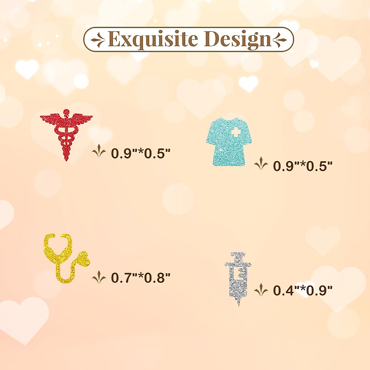 120 Congrats Nurse Confetti, Medical School Grad Party Confetti, Doctor Grad Paper Scatter, Blue Glitter Uniform Table Scatter, Nursing School Graduation Party Decoration