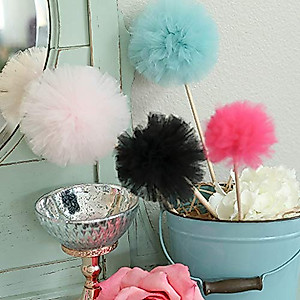 Expo International Decorative Glitter Tulle, Roll/Spool of 6 Inches X 10 Yards, Polyester-Made Tulle Fabric, Glittery Finish, Versatile, Easy-to-Use, Pink