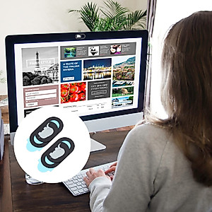 OSALADI Webcam Cover Webcam Cover Slider 2PCS Cute Elephant Pattern Web Camera Cover for Phone Laptop Tablet Camera Cover Slide Privacy Blocker Webcam Cover Computer Camera