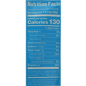 Saffron Road Organic Sea Salt Crunchy Chickpea Snack, 6oz - USDA Organic, Gluten Free, Non-GMO, Halal, Kosher, Vegan