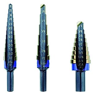 IRWIN Step Drill Bit Set, 3-Piece (10502CB)