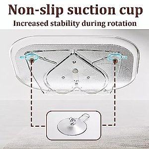 Lazy Susan for Refrigerator, Lazy Susan for Refrigerator Rectangular, Square Lazy Susan Turntable Organizer, Rectangular Turntable for Refrigerator