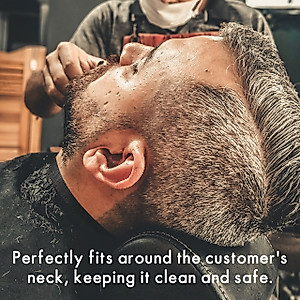 King Midas EmpireNeck Professional Stretch Paper Bands - 12 Pack Disposable Hair Cutting and Styling Accessories for Salons and Barbers