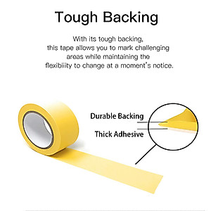 APT, Multi Color Marking Tape, Premium Safety Marking and Dance Floor Splicing Tape, 6 mil Thick (Black, 5 Roll)