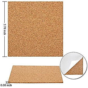 24 Pack Ceramic Tiles for Crafts Coasters with 2 Holder,White Unglazed Ceramic Tiles with Cork Backing Pads, Use with Alcohol Ink or Acrylic Pouring Make Your Own DIY Coasters (Square)