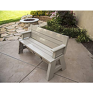 Premiere Products 5RCATA Tan Convert A Bench, Approximate Size: Table 27" H x 14" D 31" H x 58" L Seat 17" H x 14" D Weighs 38 lbs