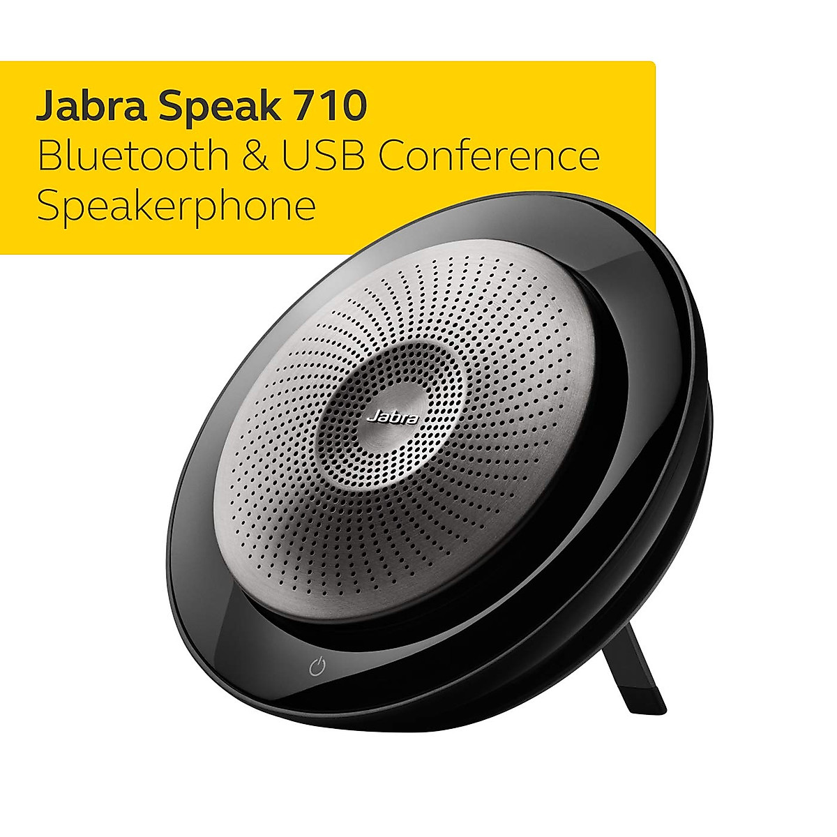 Jabra Speak 710 MS Wireless Bluetooth Speakerphone with Link 370 USB Adapter – Portable Conference Speaker for Holding Meetings Anywhere with Immersive Sound - Certified for Microsoft Teams