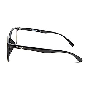 Kenneth Cole REACTION unisex adult Kc1503-b Blue Light Blocking Eyewear Frames, Shiny Black, 52mm US