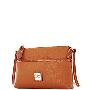 Dooney & Bourke Handbag, Pebble Grain Ginger Pouchette Crossbody - Caramel