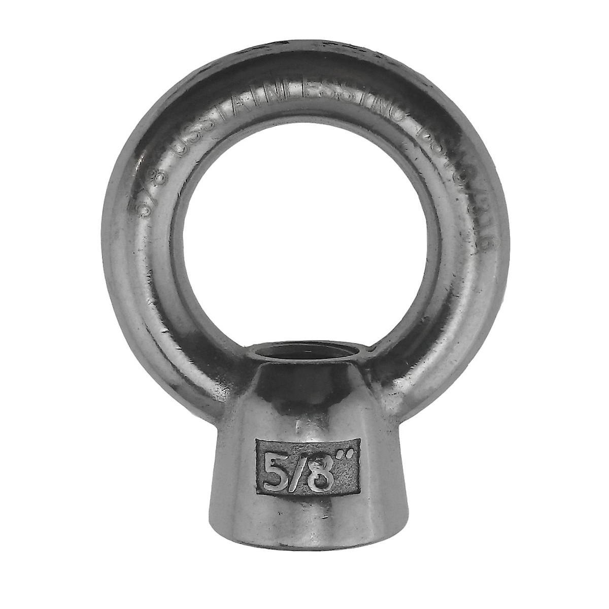 US STAINLESS Stainless Steel 316 Lifting Eye Nut 5/8" UNC Marine Grade Pitch of 11