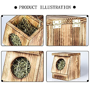 BalterFF Rabbit Hay Feeder Guinea Pig Bunny Stuff Chinchilla Food Dispenser Holder Cages Hay Rack Small Animal Automatic