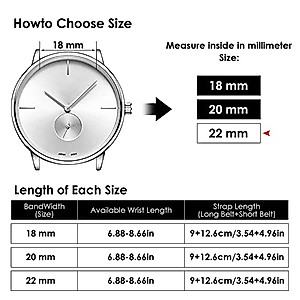 TIESOME Quick Release Leather Watch Bands, Replacement Leather Watch Strap for Men Women - 18mm 20mm 22mm (20mm, Brown)