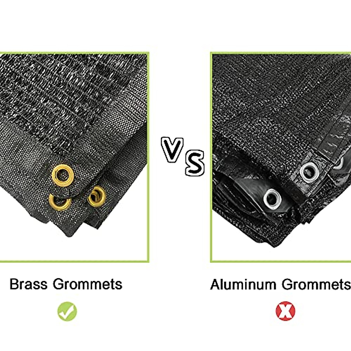 POYEE 40% 14ftx20ft Black Shade Cloth Taped Edge with Brass Grommets Garden Sun Shade UV Resistant Sunblock Shade Net for Outdoor Plants Vegetables Greenhouse