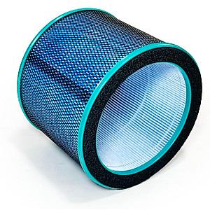 Nispira R21/ R020 2-in-1 True HEPA Filter Replacement For Bladeless Tower Air Purifier Fan UTY R021 R21 R020 R20 SKJ-CR021 SKJ-CR020 Medium, 2 Pack